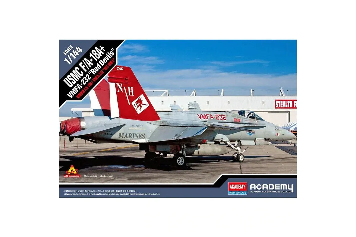 Academy 1/144 F-16 Fighting Falcon Fighter Scaled Plastic Model Kit | 12610