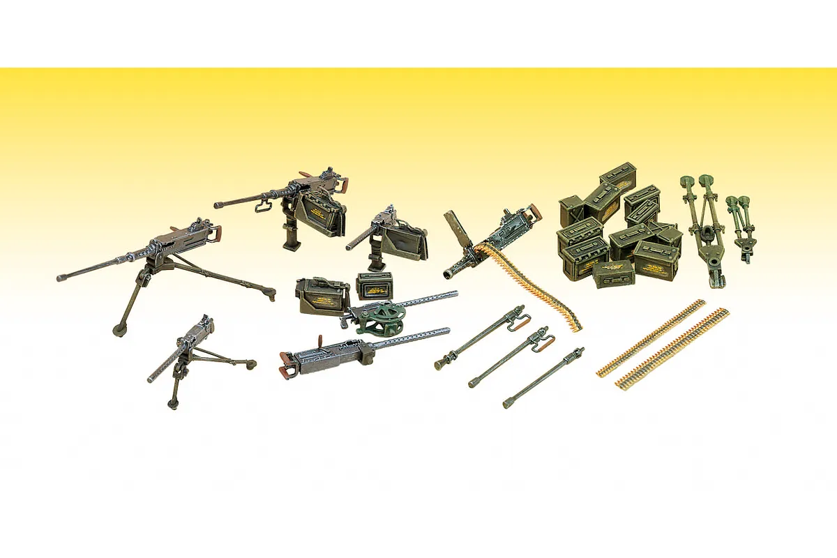 Academy 1/35 U.S. Machine Gun Set Scaled Plastic Model Kit | 13262