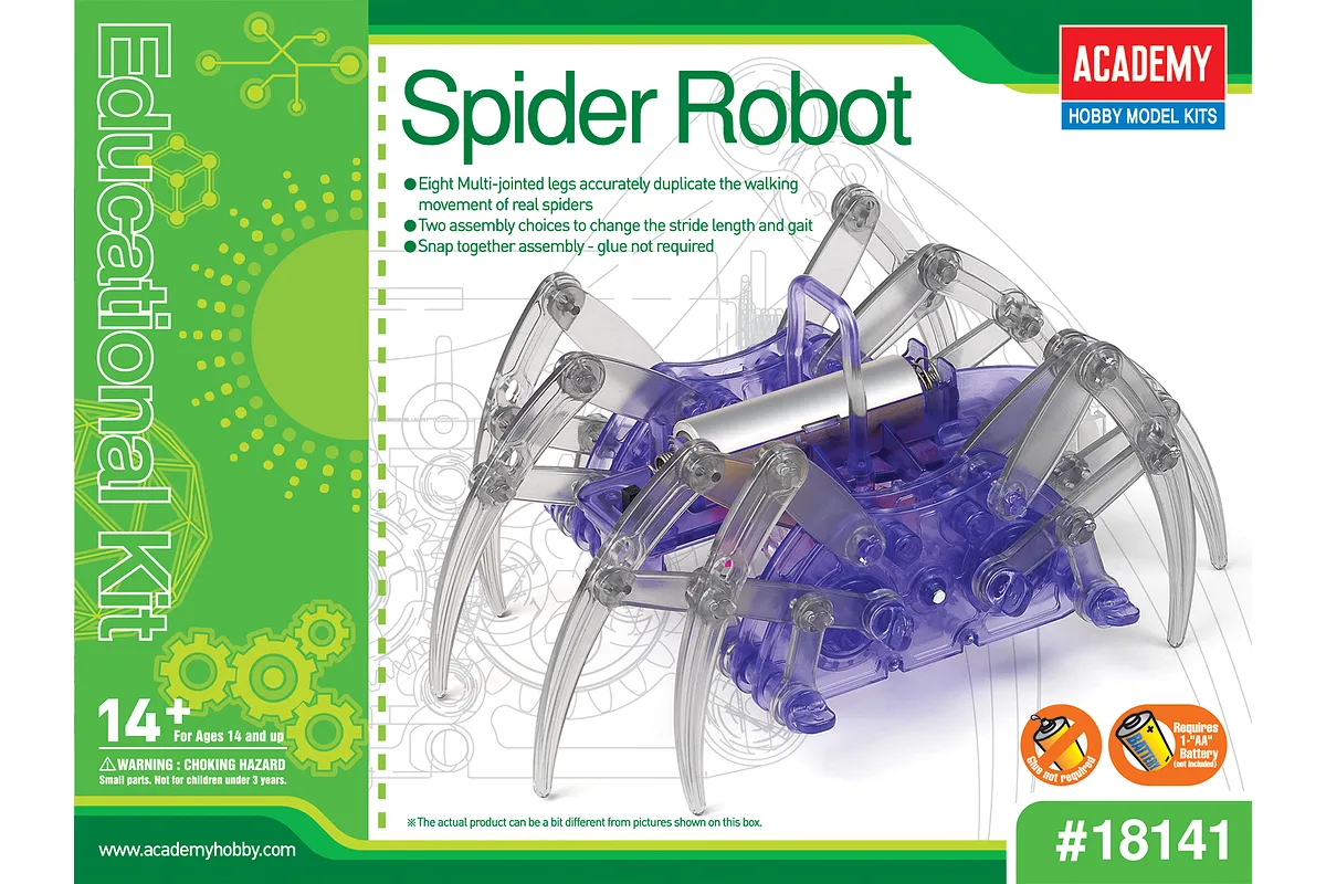 Academy Spider Robot Edukit Educational Model Kit | 18141