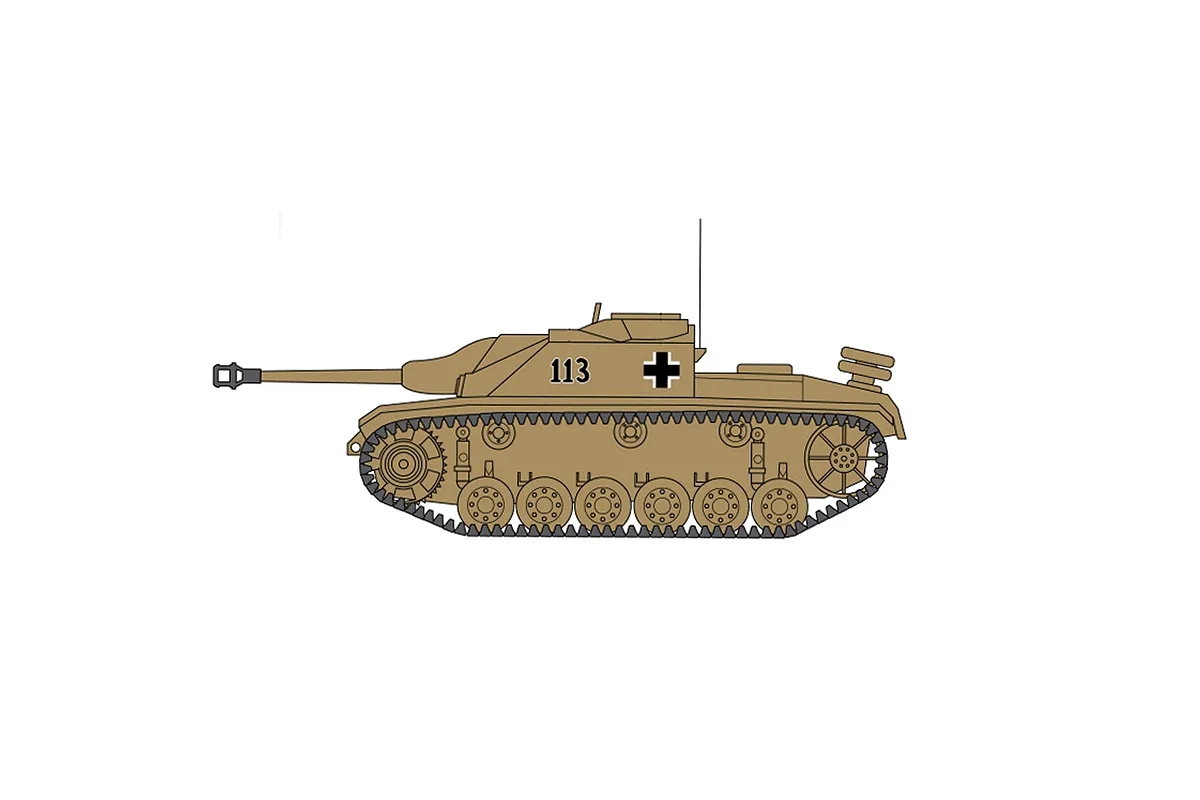 Airfix 1/76 Stug III 75Mm Assault Gun Scale Scaled Plastic Model Kit ...