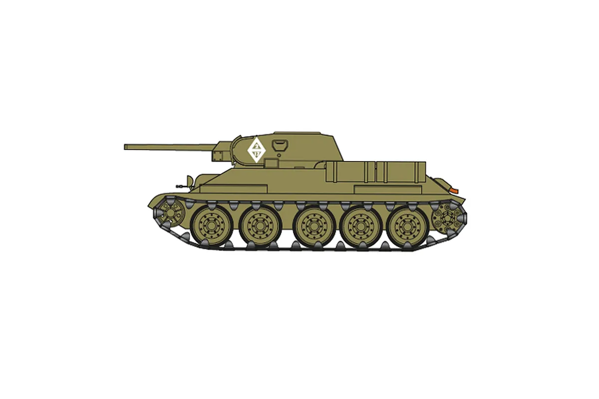 Airfix 1/76 Russian T-34 Tank Scale Scaled Plastic Model Kit | A01316V