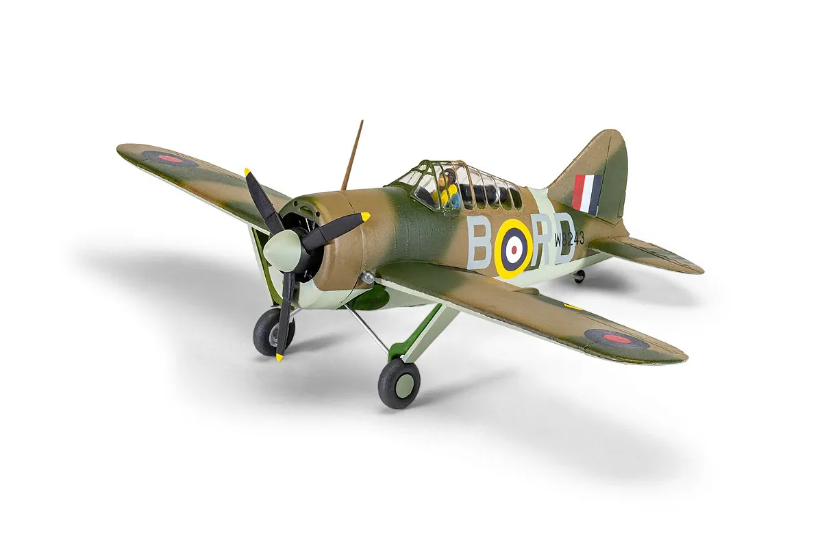 Airfix 1/72 Brewster Buffalo Fighter Scaled Plastic Model Kit | A02050V