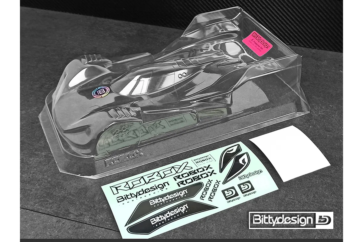 Bittydesign 1/12 Robox Pan Car Unpainted Body Shell - Clear | BD12-RBX