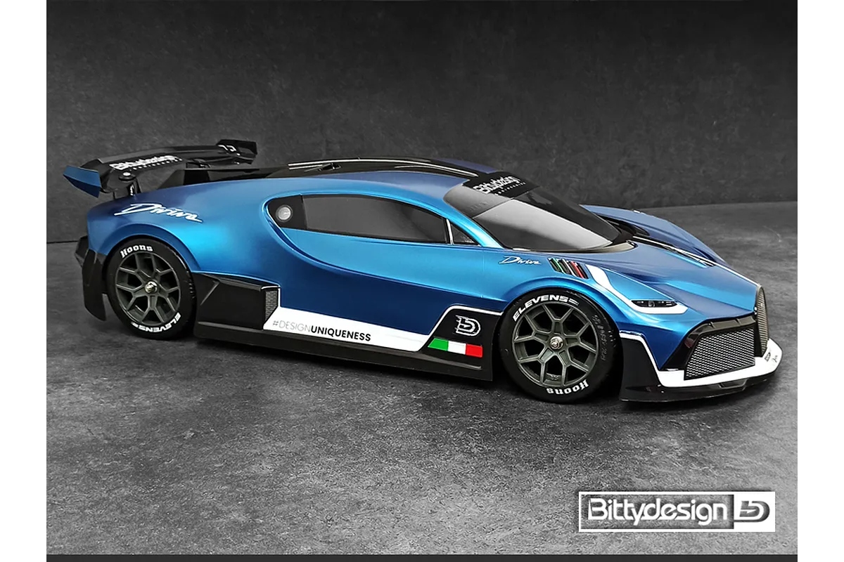 Bittydesign 1/8 Divina ARRMA Unpainted Body Shell w/ Decals | BDAR8-DIV