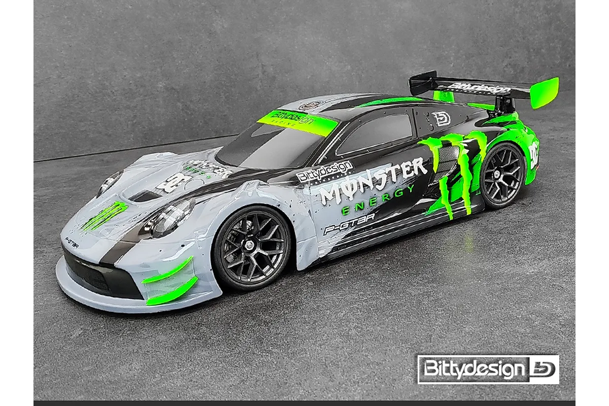 Bittydesign 1/10 P-GT3R Unpainted Body Shell - Clear | BDGT-190PGT3R