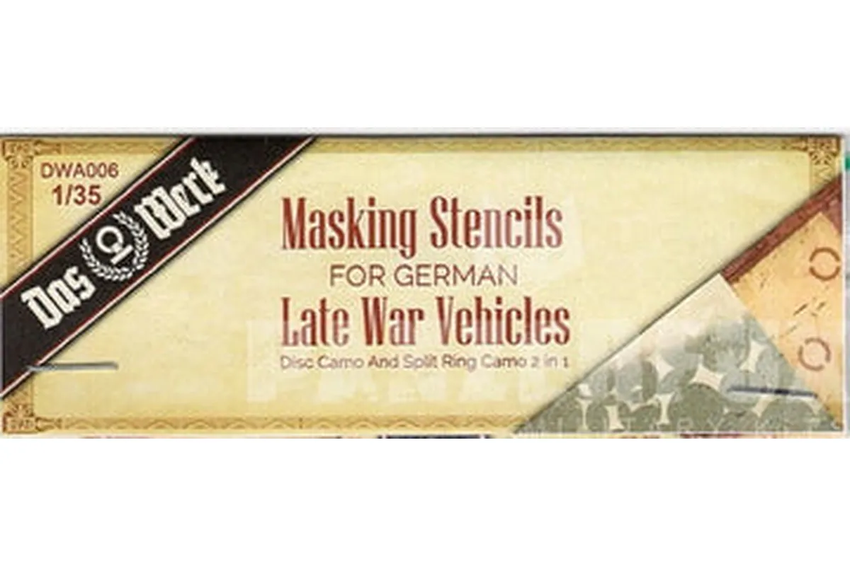 Das Werk German Late War Masking Stencils | DWA006