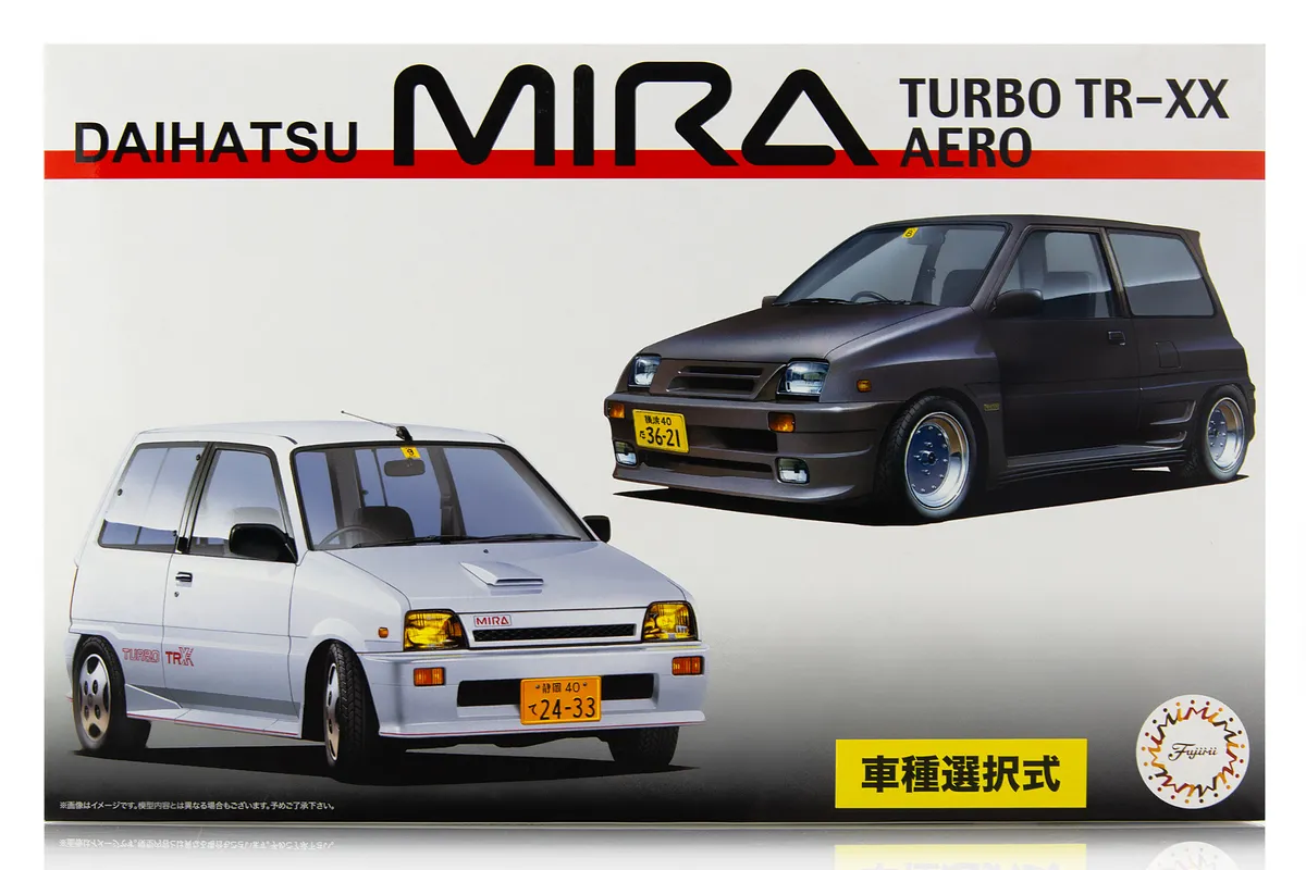 Fujimi 1/24 Daihatsu Mira Turbo TR-XX/Aero Scaled Plastic Model Kit ...