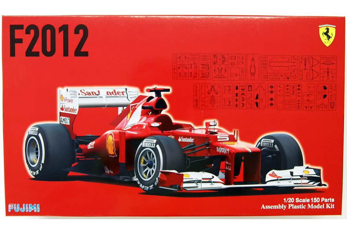 Fujimi 1/20 Ferrari F2012 Malaysia GP (GP-7) F1 Scaled Plastic Model ...