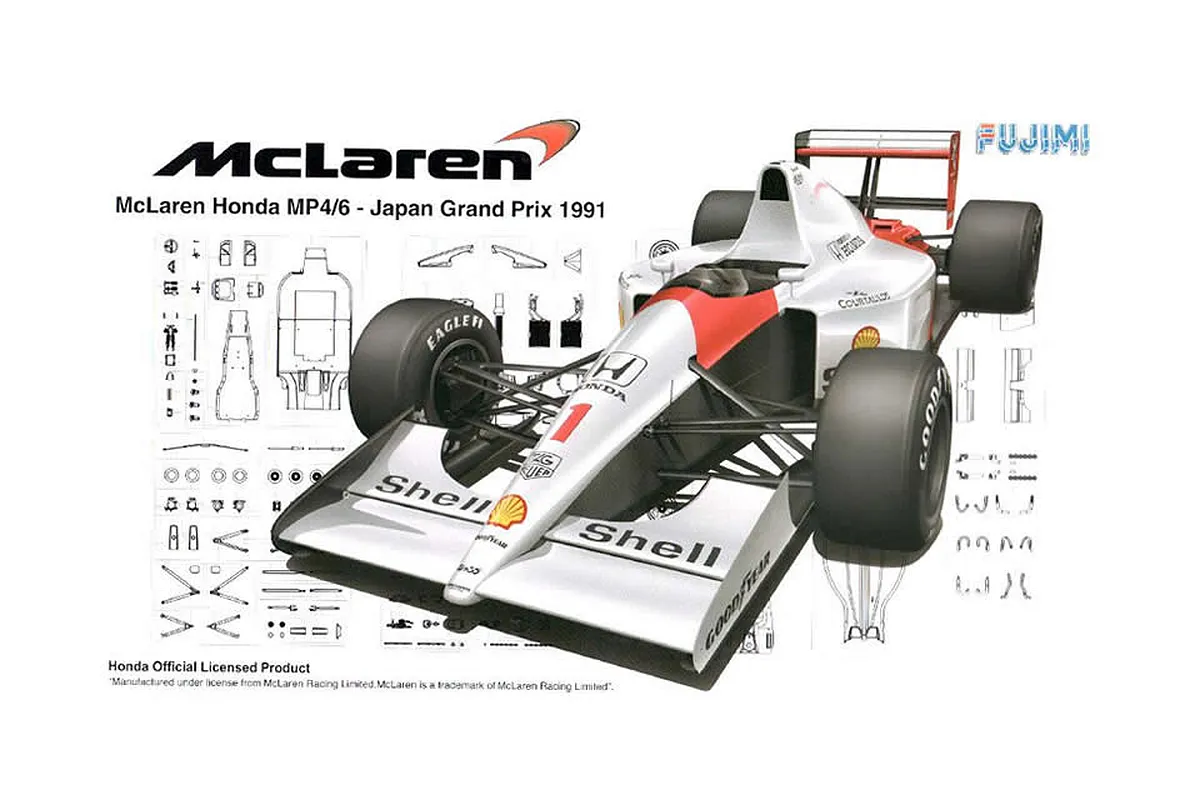 Fujimi 1/20 McLaren Honda MP4/6 1991 F1 Model Kit | 090443