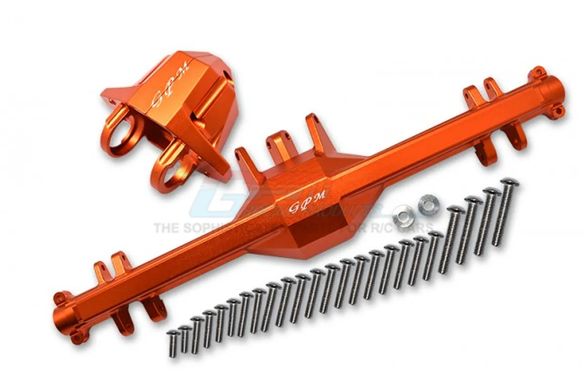 GPM Orange Aluminium Rear Differential/Axle Housing w Carrier | UDR013-OR