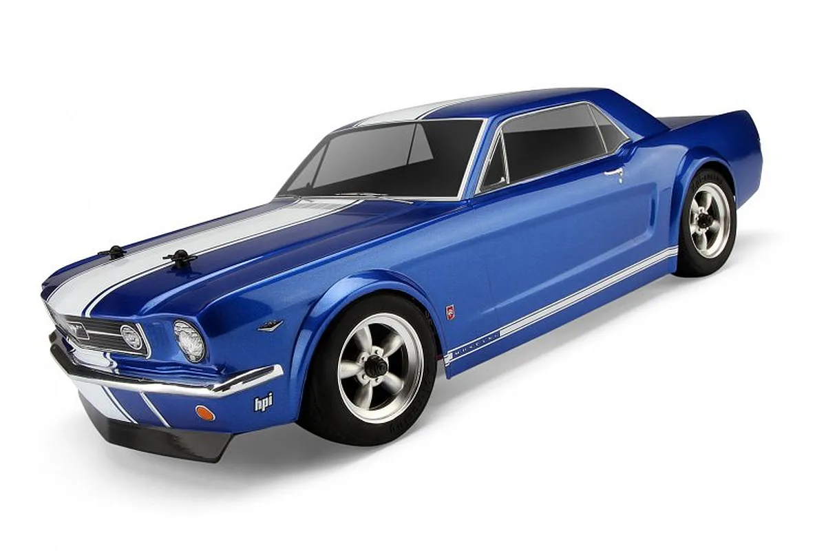 HPI 1/10 1966 Ford Mustang GT Coupe Unpainted Body Shell | 104926