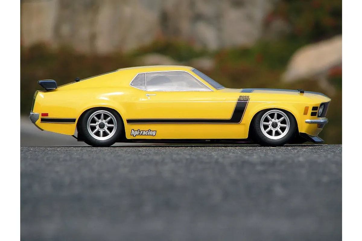 HPI 1/10 1970 Ford Mustang Boss 302 Unpainted Body Shell | 17546