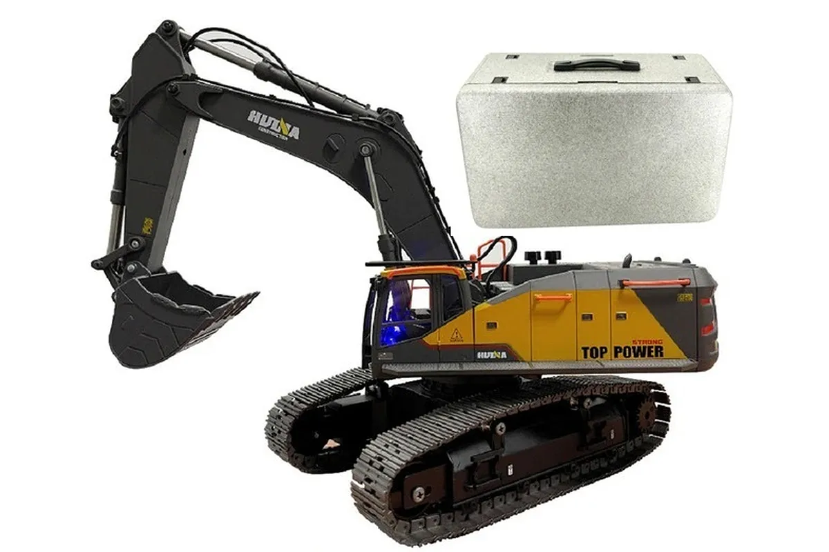 Huina 1/14 Electric RTR RC Excavator - Grey | 1594-G