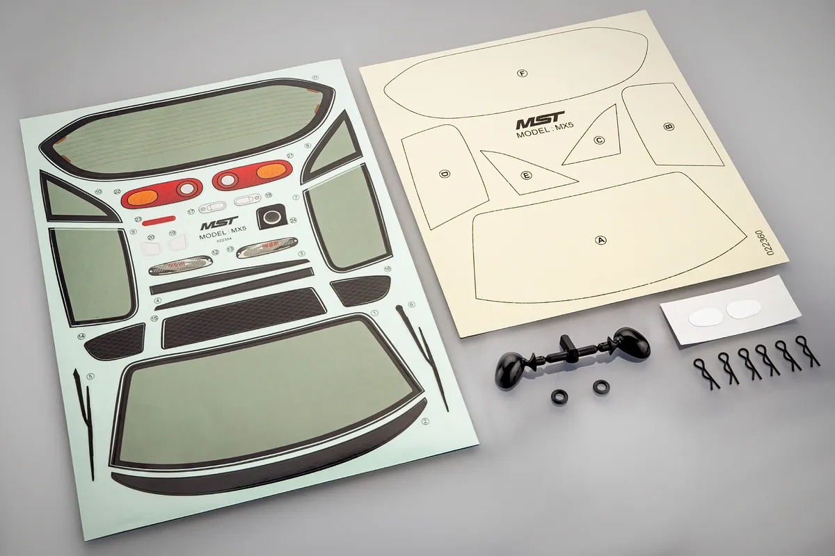 MST 1/10 MX-5 Unpainted Body Shell - Clear | 720014