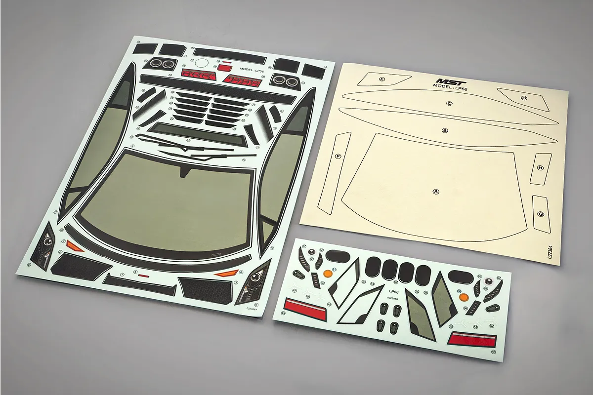 MST 1/10 LP56 LB Unpainted Body Shell - Clear | 720016