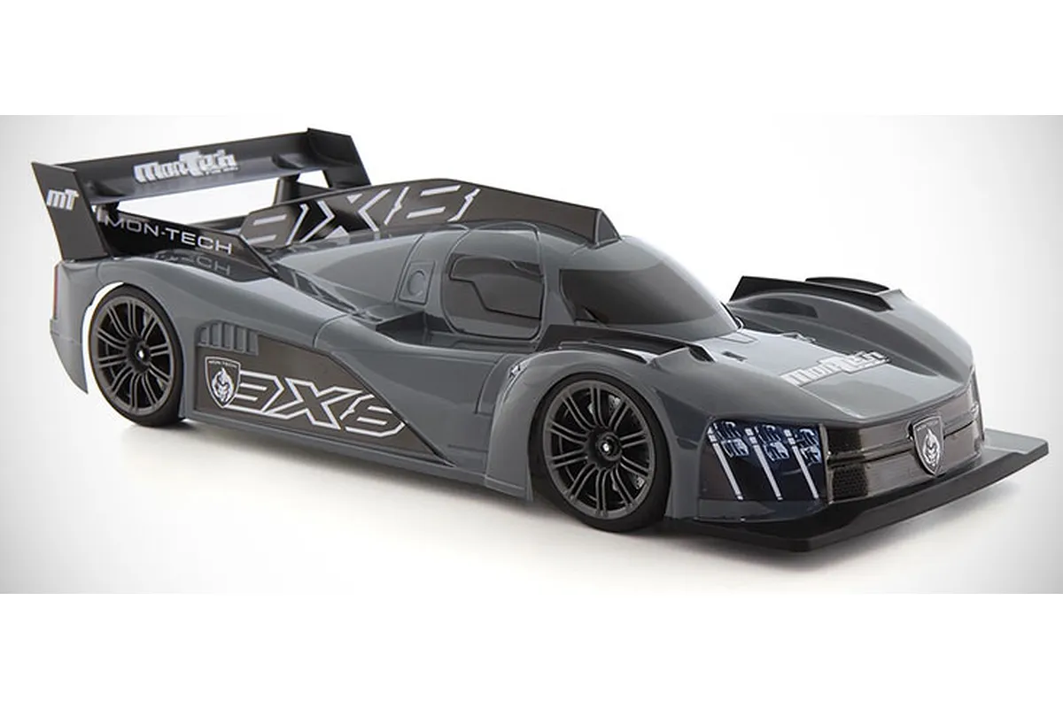 MonTech 1/10 190mm P9x8 GT Hypercar Unpainted Body Shell w/ Decal Sheet ...