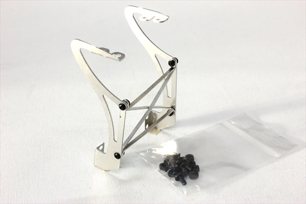 Pandora 1/10 Silver Aluminium Swan Neck Type-A Rear Wing Mount | PAC-923