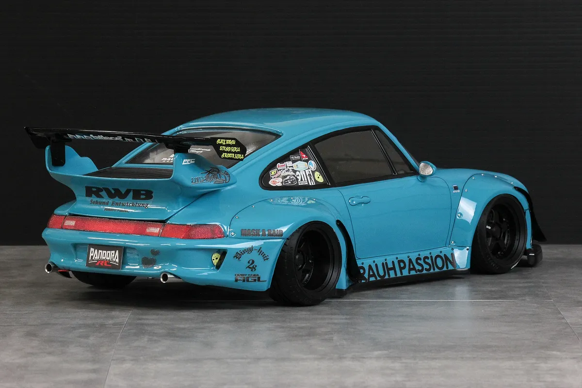 Pandora RC 1/10 Porsche 993 RWB (RAUH-Welt BEGRIFF) Unpainted Body ...