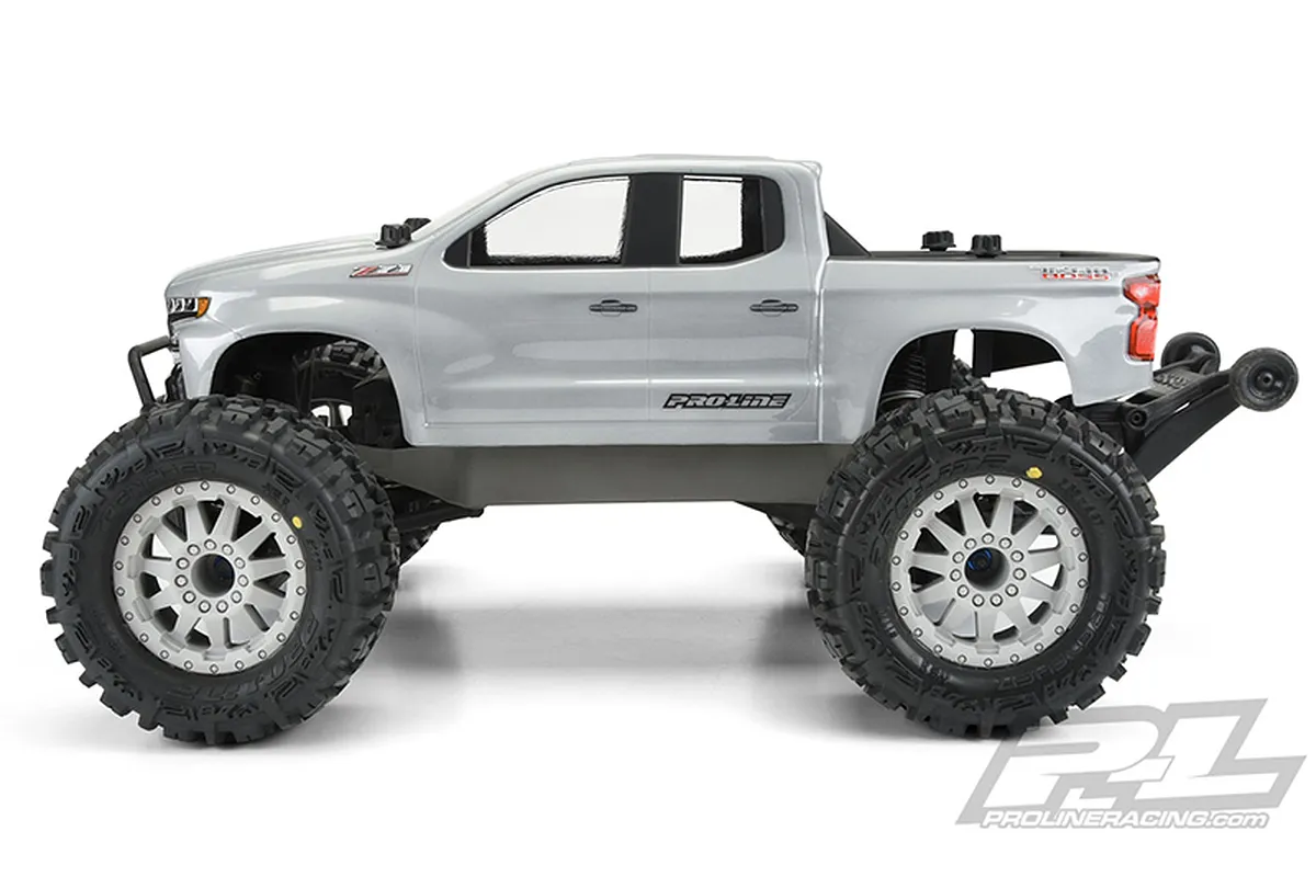 Pro-Line 1/10 2019 Chevy Silverado Z71 Trail Boss Unpainted Body Shell ...