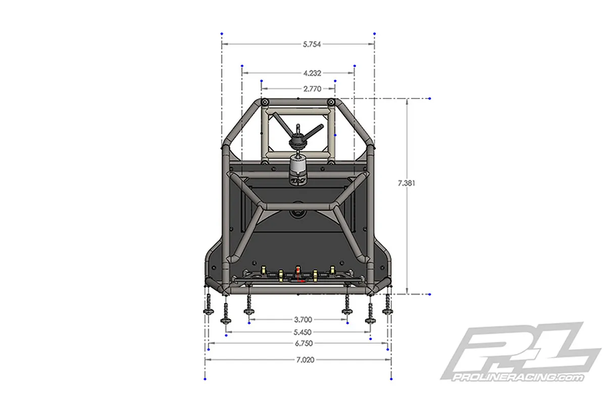 Pro-Line 1/10 Crawler Back-Half Roll Cage Set | 6322-00