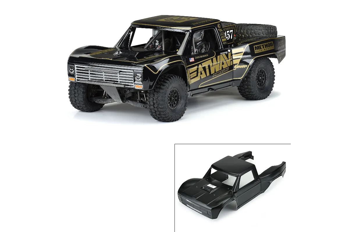 Pro-Line 1/7 1967 Ford F-100 Painted Body Shell - Heatwave Black ...