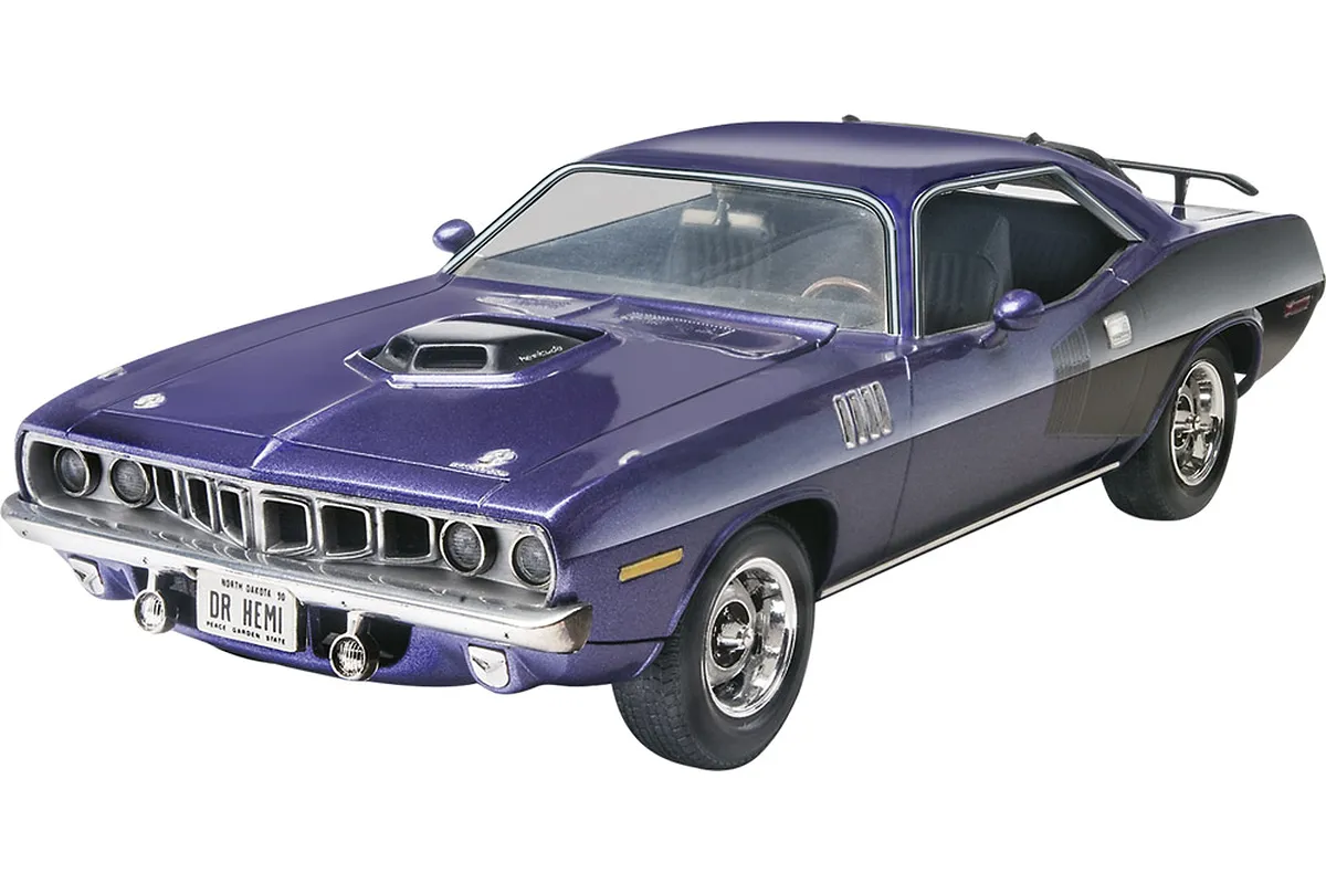 Revell 1/24 1971 Plymouth Cuda Hardtop Hemi 426 Scaled Plastic Model ...