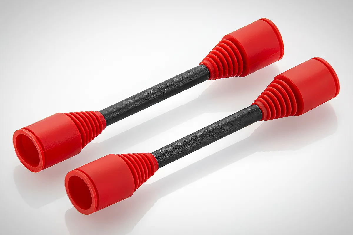 Rovan 9mm Drive Shaft (Press Fit Pins) w/ Red Rubber Boots 2Pcs | 850672