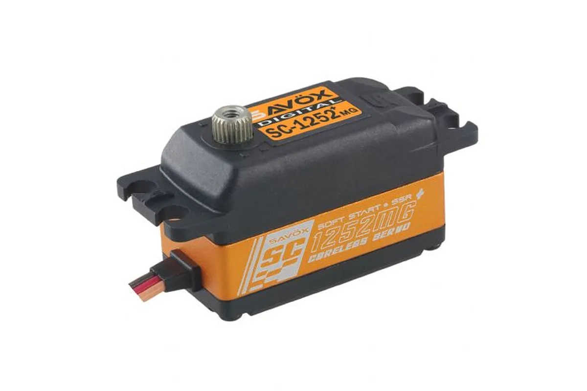 Savox Orange Aluminium SC-1252MG Plus Low Profile 7kg 6V Metal Geared ...
