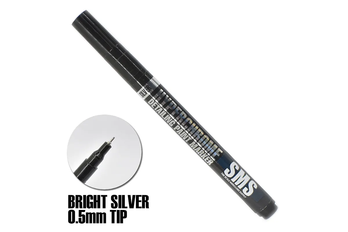 Scale Modellers Supply SMS Hyperchrome Marker (Bright Silver) 0.5mm | MRK01