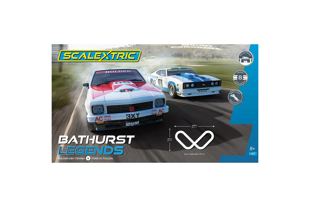 Scalextric 1/32 Bathurst Legends Complete Slot Car Set | C1418S