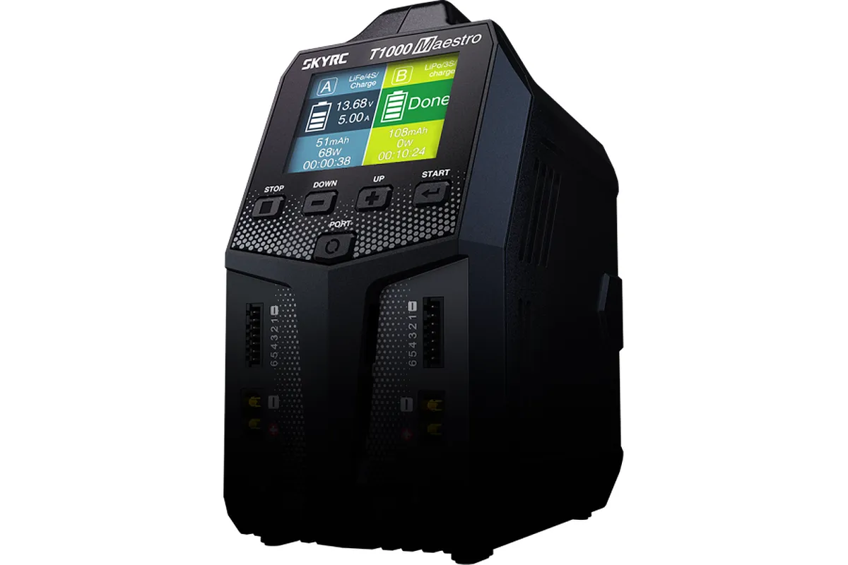 SkyRC T1000 Maestro Dual Port Smart Charger | SK-100182-04