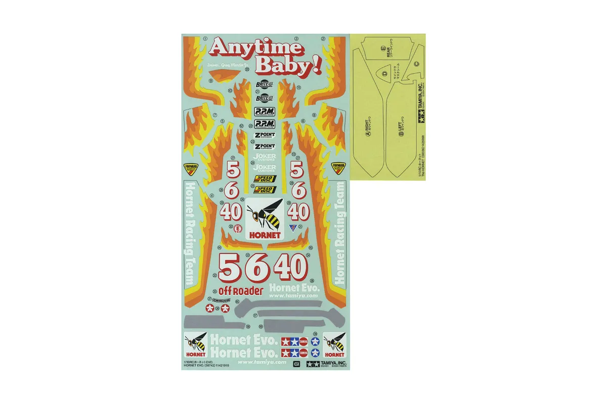 Tamiya Hornet Evo Sticker Set | 19490151