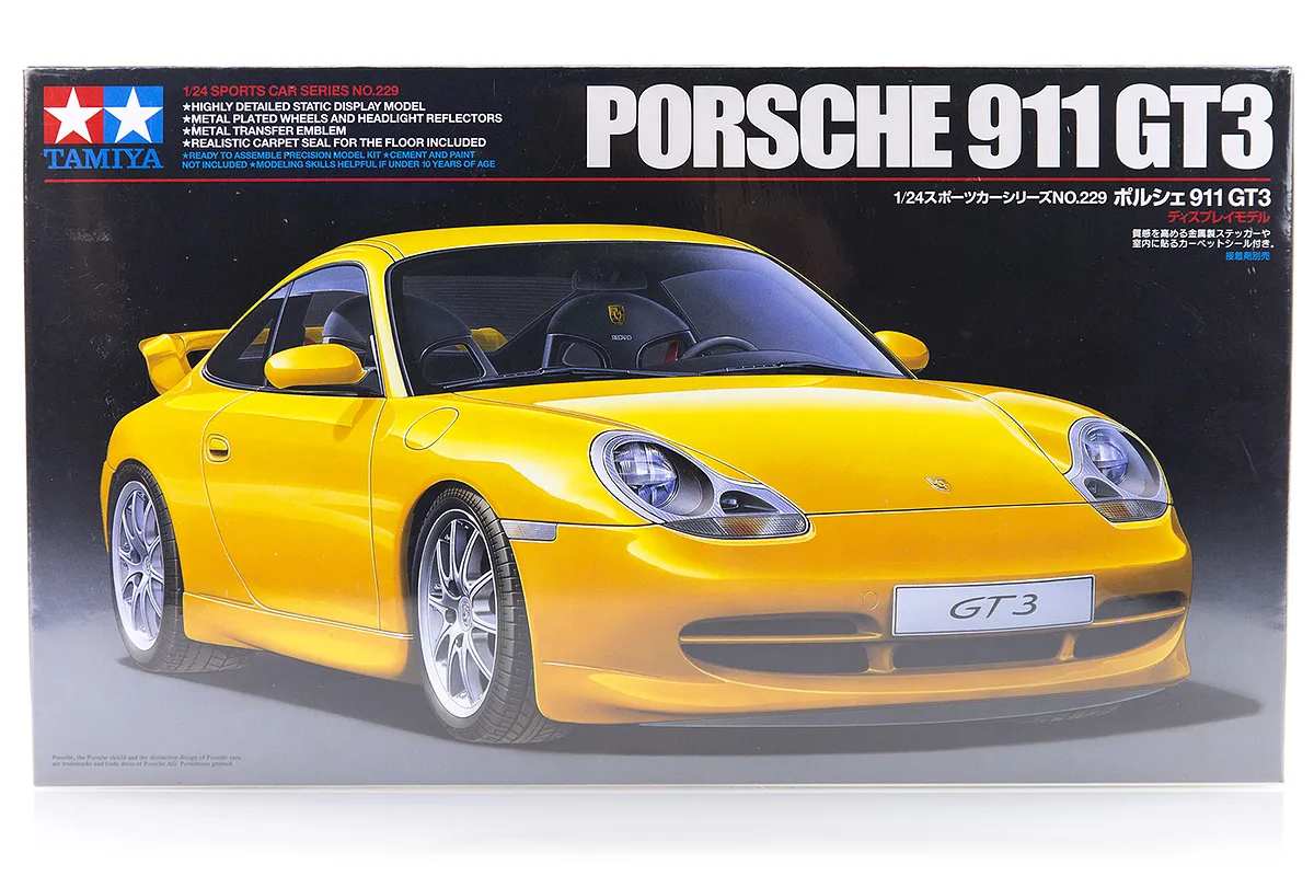 Tamiya 1/24 Porsche 911 GT3 Scaled Plastic Model Kit | 24229