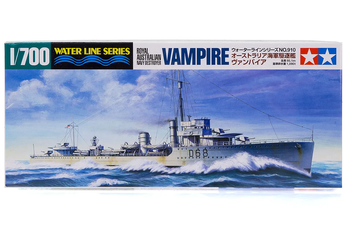 Tamiya 1/700 Australian Vampire Navy Destroyer (Waterline Series ...