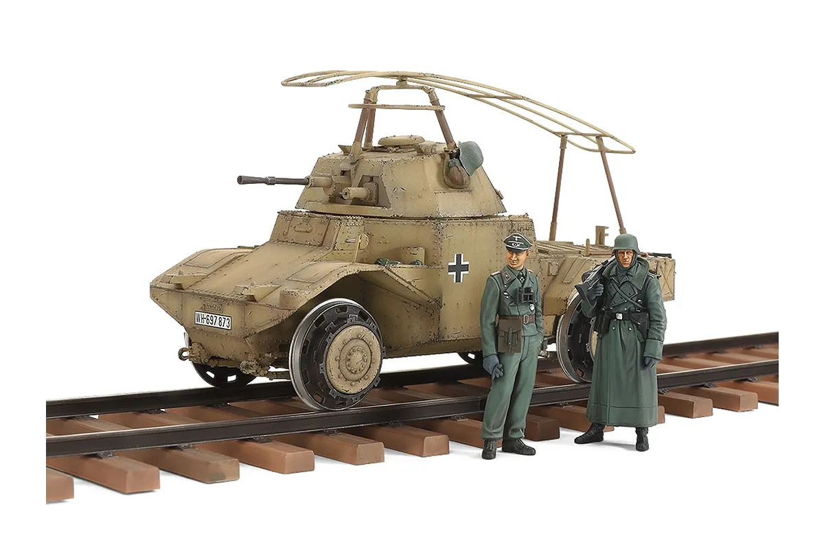 Tamiya 1/35 German Armored Railway Vehicle P204(f) Scaled Plastic Model ...