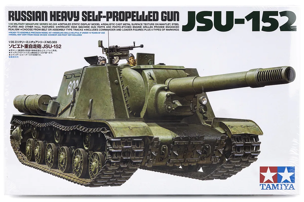 Tamiya 1/35 Russian JSU-152 Heavy Self-Propelled Gun Scaled Plastic ...