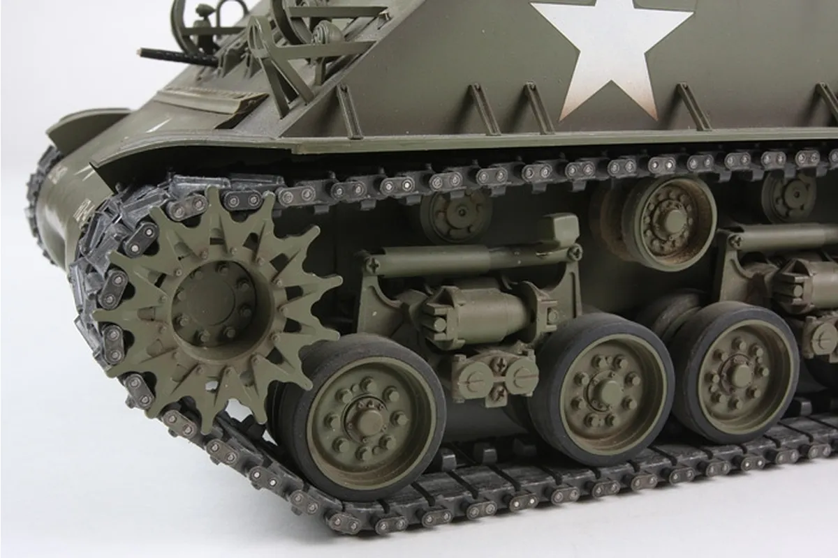 Tamiya 1/16 M4 Sherman w/ 105mm Howitzer Scaled RC Tank Kit w/ Fully ...
