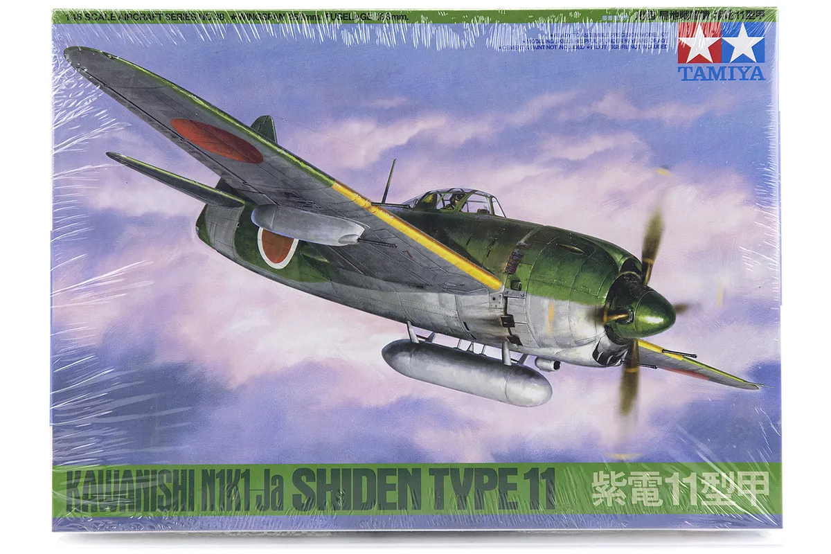 Tamiya 1/48 Kawanishi N1K1-Ja Shiden Type 11 Fighter Scaled Plastic ...