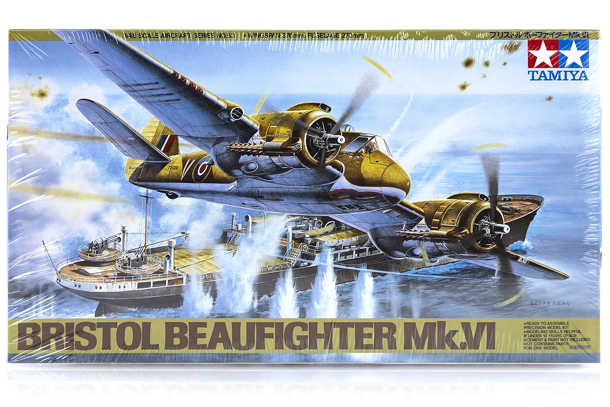 Tamiya 1/48 Bristol Beaufighter Mk.VI Scaled Plastic Model Kit | 61053