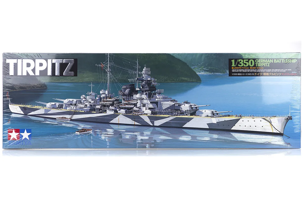 Tamiya 1/350 German Tirpitz Battleship Plastic Model Kit | 78015