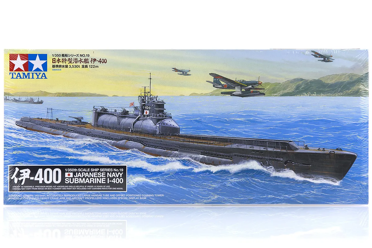 Tamiya 1/350 Japanese I-400 Submarine Plastic Model Kit | 78019