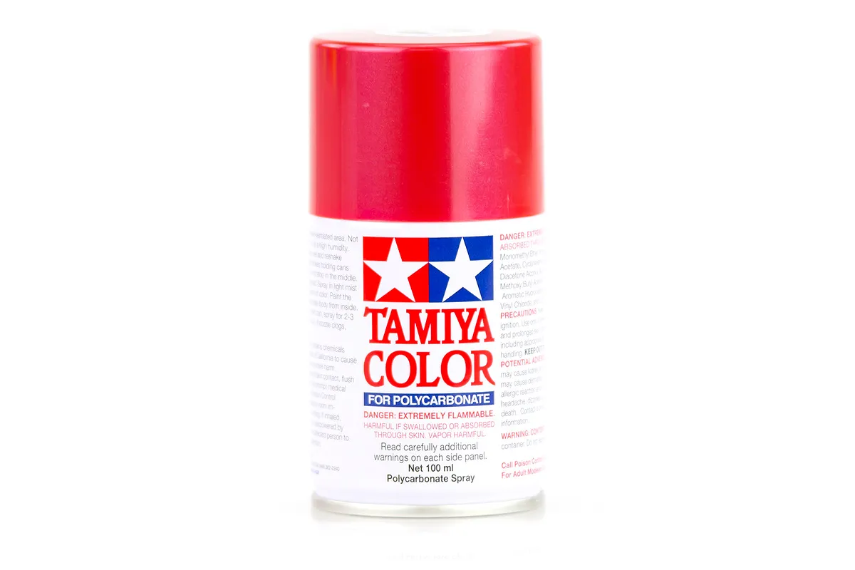 Tamiya PS-15 Metallic Red Polycarbonate Spray Paint 100ml | 86015