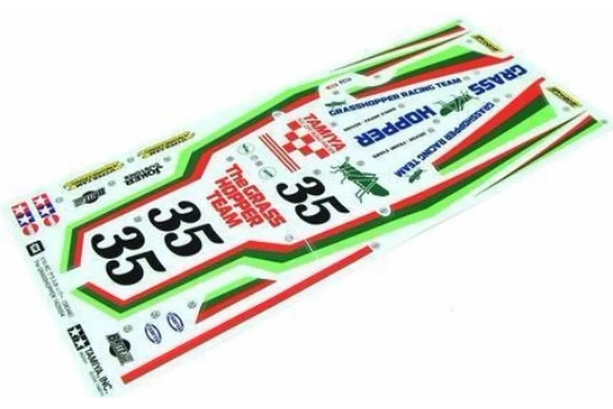 Tamiya Grasshopper Sticker and Decal Sheet | 9495468
