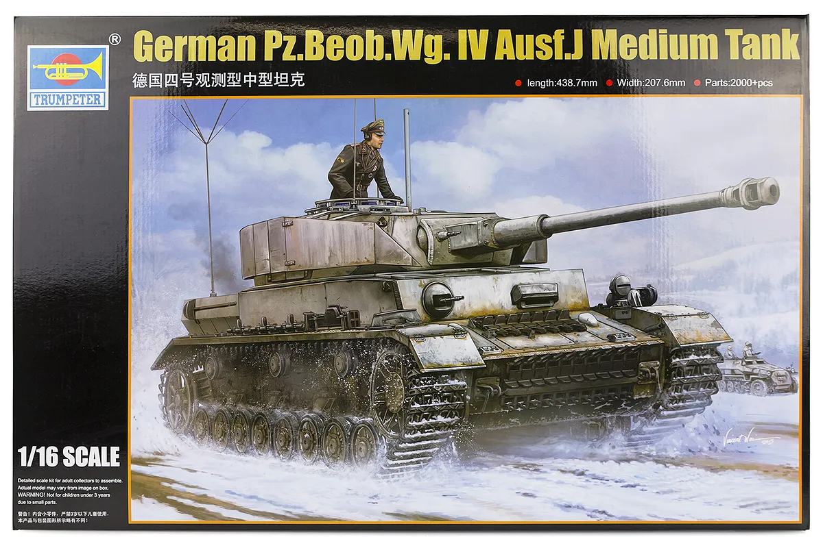 Trumpeter 1/16 German Pz.Beob.Wg.IV Ausf.J Tank Scaled Plastic Model ...