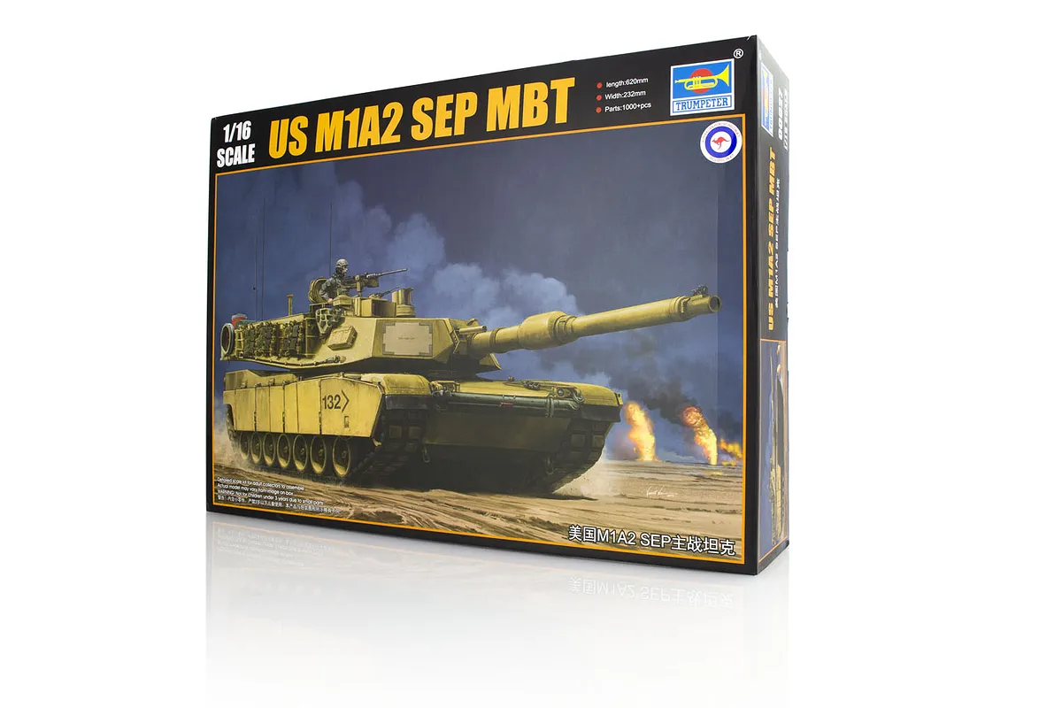 Trumpeter 1/16 U.S. M1A2 Abrams SEP Main Battle Tank Tank Scaled ...