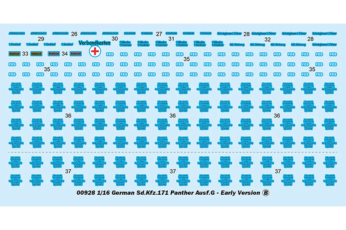 Trumpeter 1/16 German Sd.Kfz.171 Panther Ausf.G-Early Version Tank ...