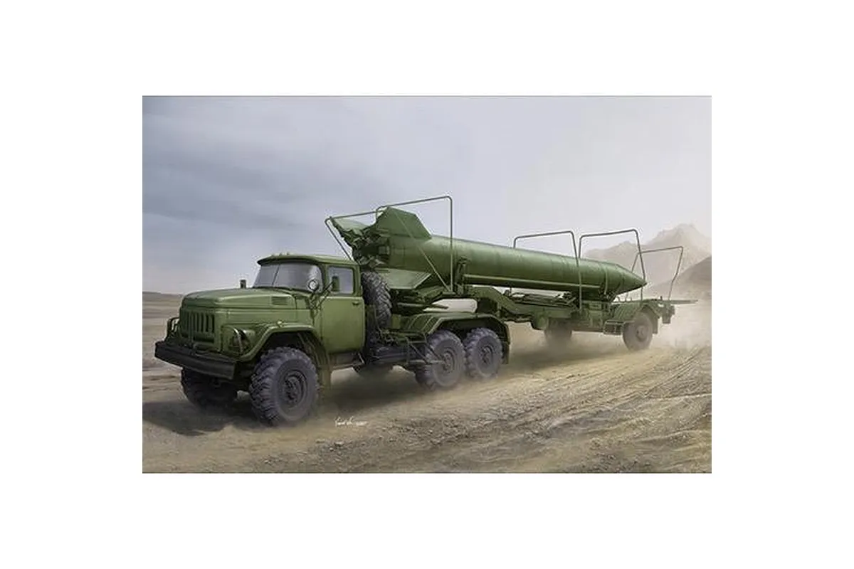 Trumpeter 1/35 Soviet Zil-131V Tow 2T3M1 Trailer with 8K14 Missile Scaled Plastic Model Kit | 01081