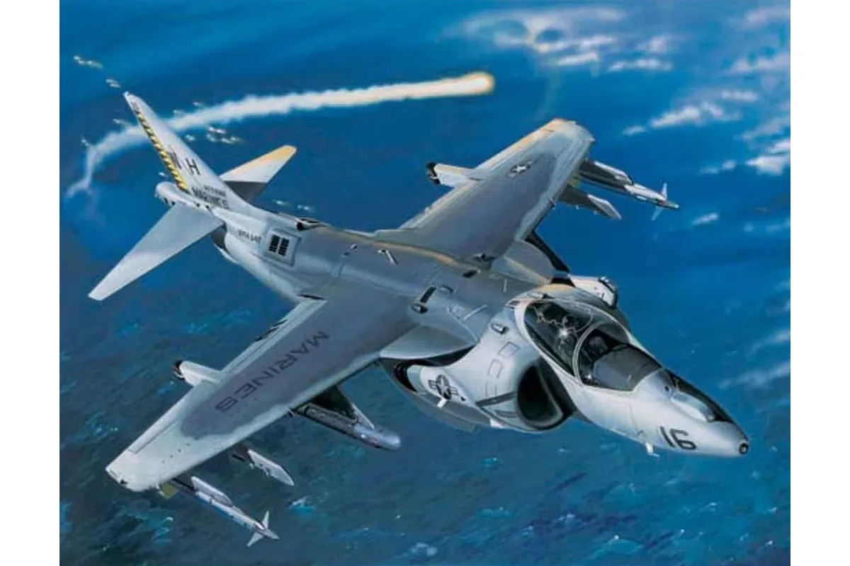 Trumpeter 1/32 AV-8B Night Attack Harrier II Jet Scaled Plastic Model ...