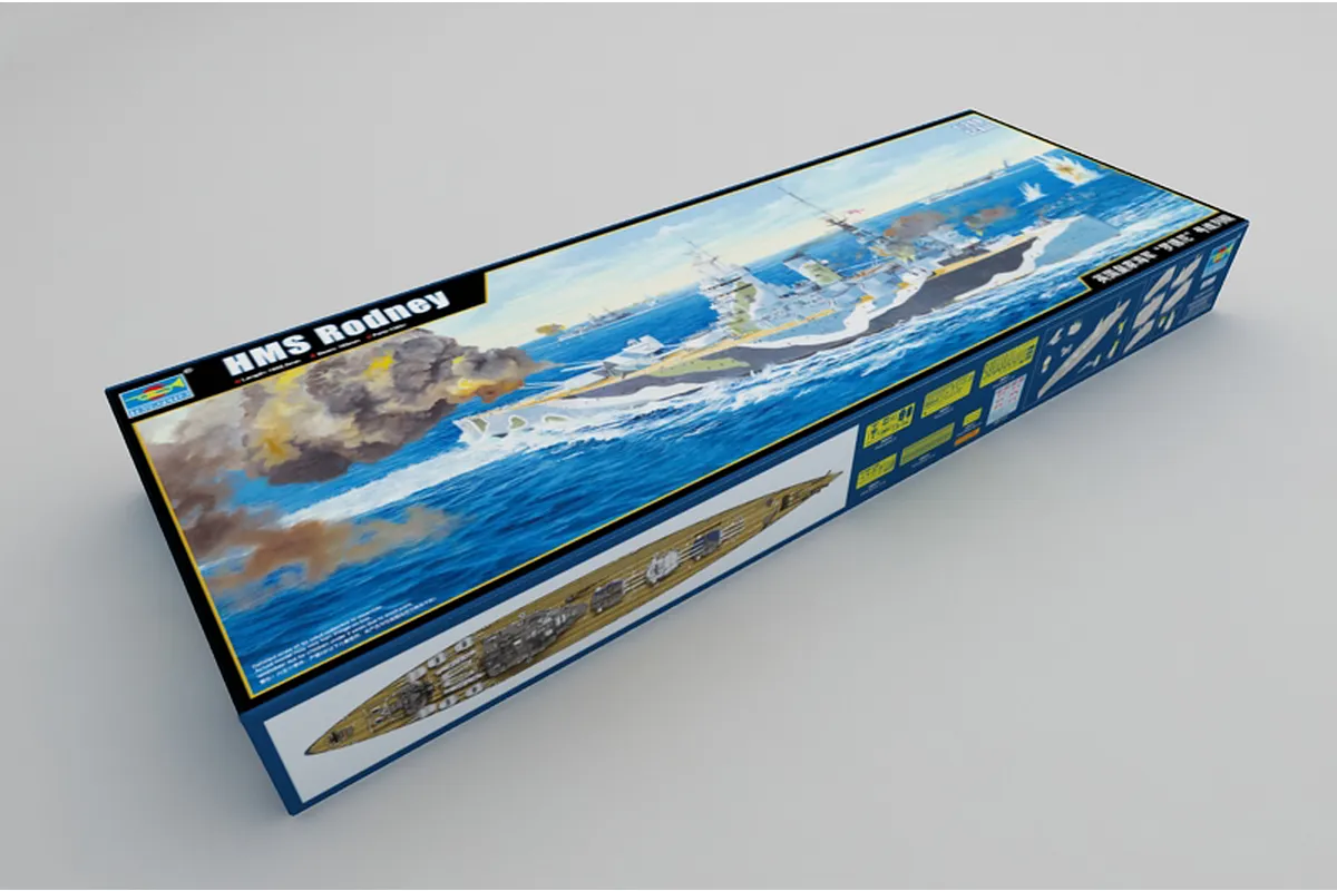 Trumpeter 1/200 HMS Rodney Battleship Plastic Model Kit | 03709