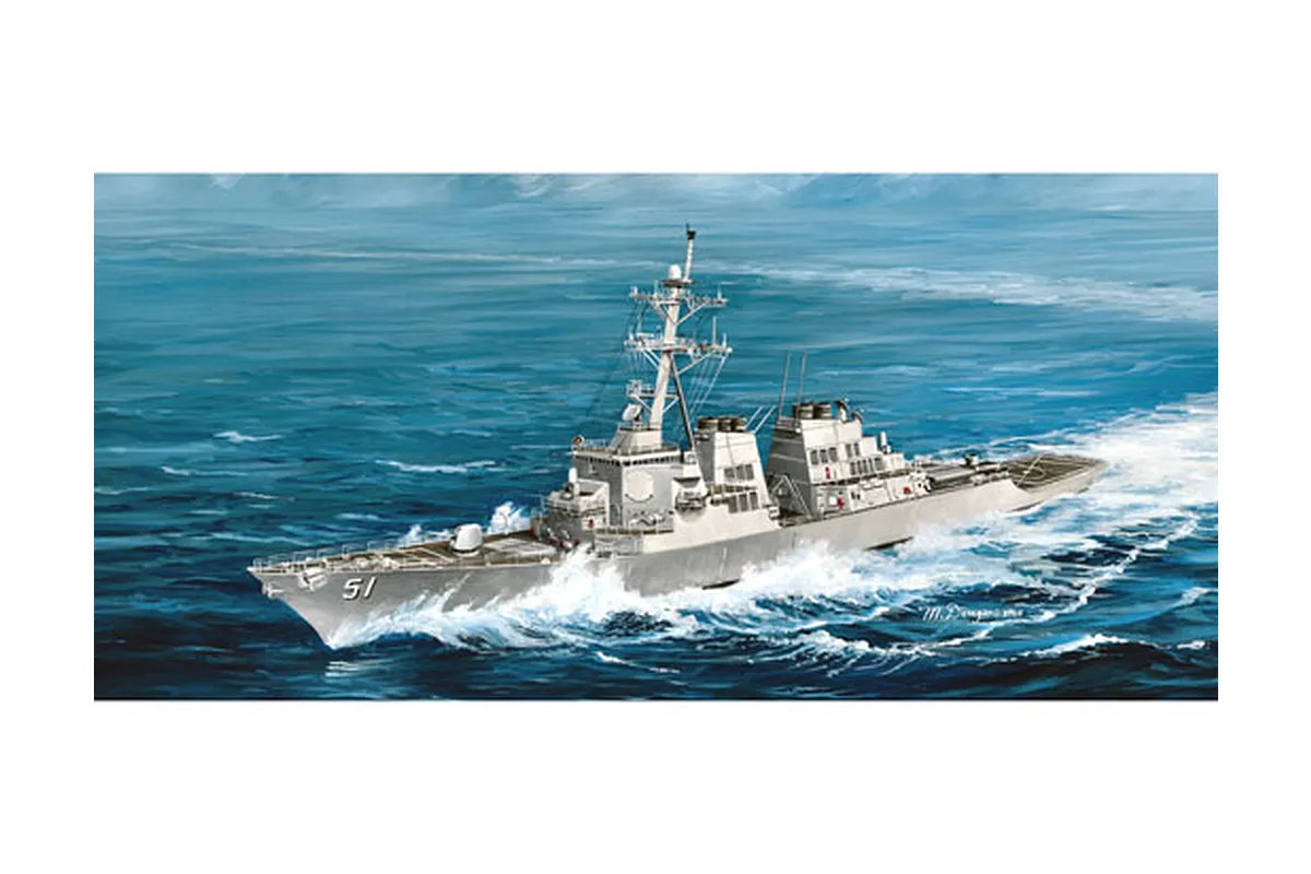Trumpeter 1/350 USS Arleigh Burke DDG-51 Destroyer Plastic Model Kit ...